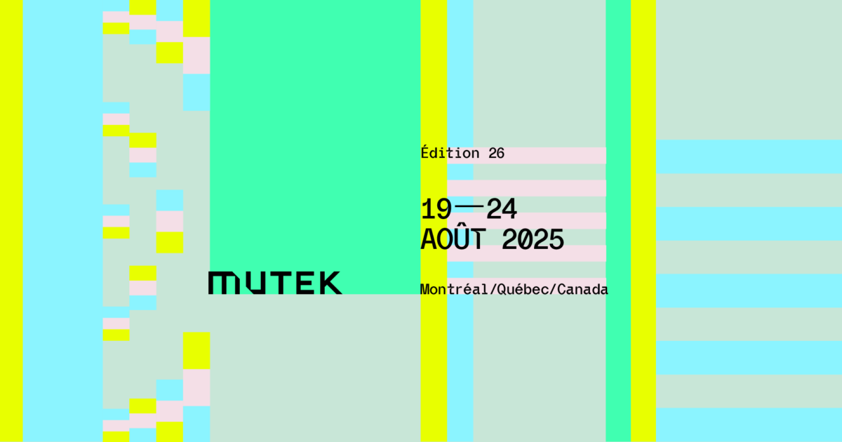 Official Poster for the 26th Edition | MUTEK Montréal